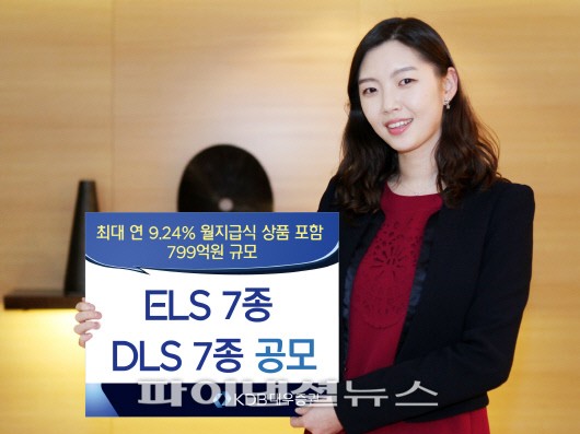 KDB대우證, ELS 7종 DLS 7종 공모 - 파이낸셜뉴스