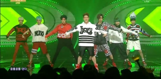 ‘인기가요’ JJCC, 7인조 팀컬러 전격 변경..‘어디야’로 공중파 음악프로그램 첫 선 - fn스타