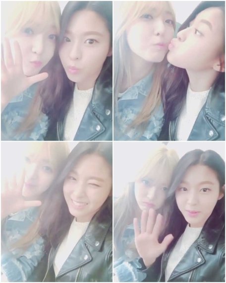 [fn★SNS] AOA 설현, 찬미와 깜찍발랄 셀카...‘가려지지 않는 미모’ - 헉스