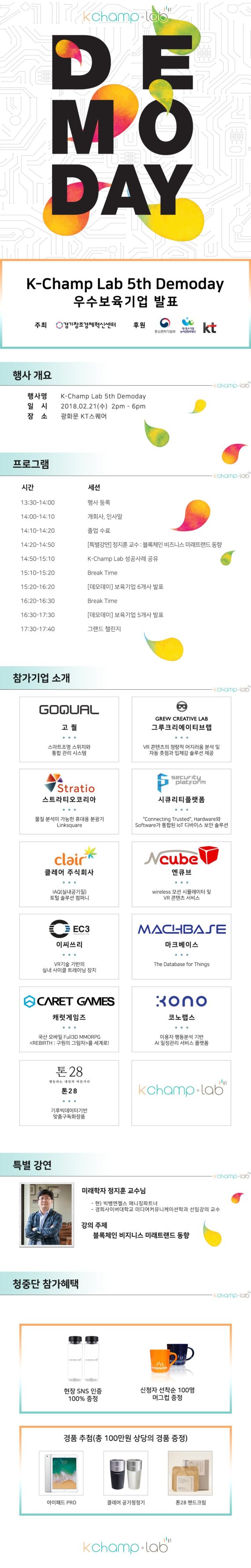 경기혁신센터, 'K-Champ Lab 5기 데모데이' 행사 개최 - 파이낸셜뉴스