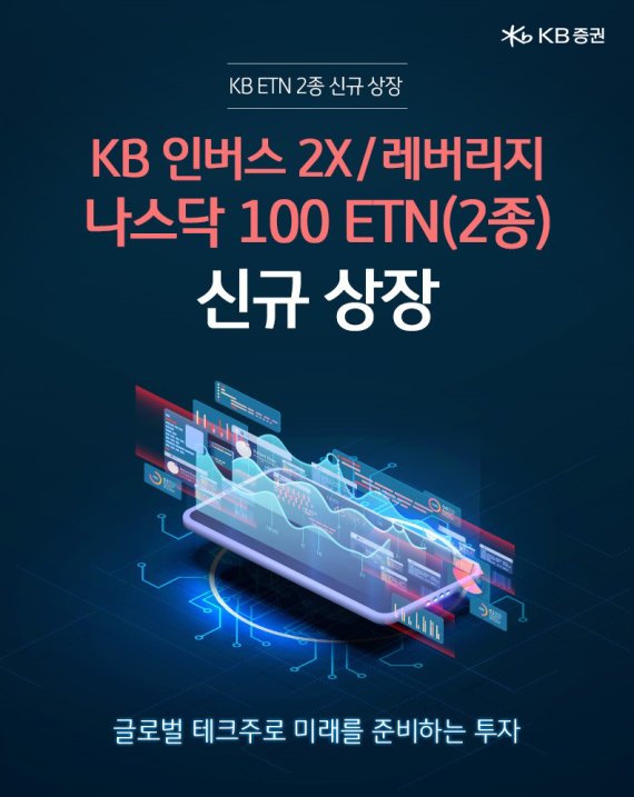 KB證, 'KB 레버리지 나스닥 100 ETN' 및 'KB 인버스 2X 나스닥 100 ETN' 신규 상장 - 파이낸셜뉴스