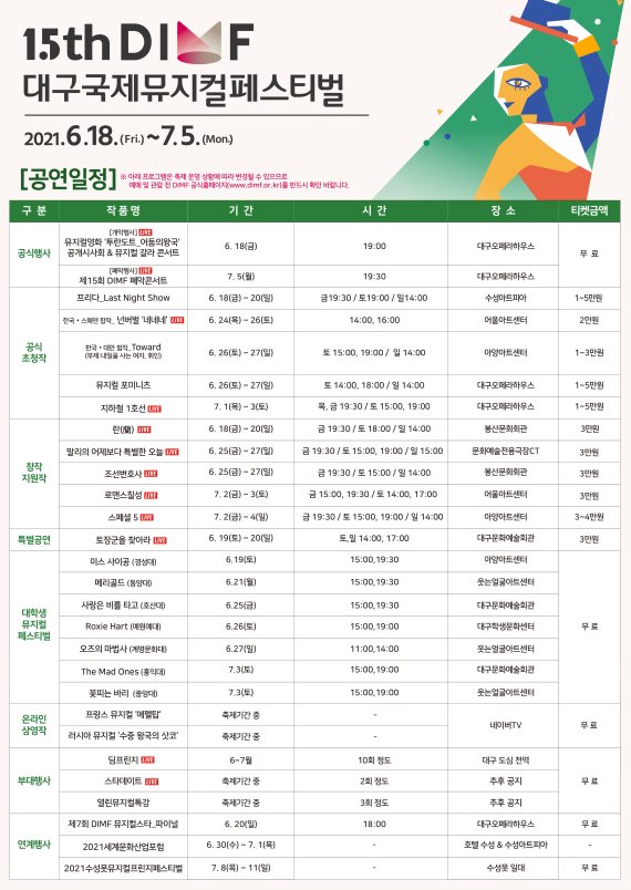 국내 유일 글로벌 뮤지컬 축제 '제15회 DIMF 화려한 개막' - 파이낸셜뉴스