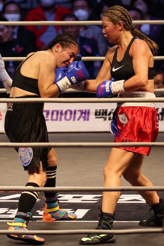 WBA 슈퍼페더급 챔피언 최현미 '10차 방어 성공'[뉴시스Pic] - 파이낸셜뉴스