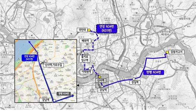 강동구, 올빼미버스 'N31' 운행…국민대까지 노선 연장 - 파이낸셜뉴스