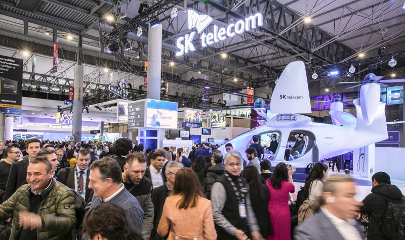 UAM·AI 띄운 SKT 부스에 5만명 이상 몰렸다 [MWC 2023] - 파이낸셜뉴스