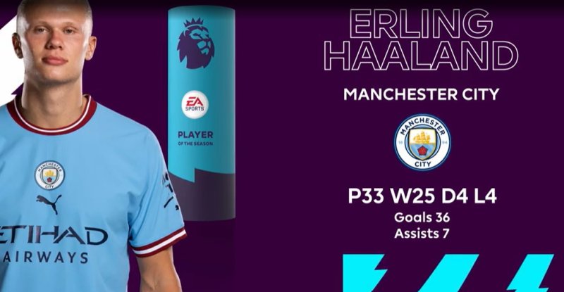 EPL 첫 시즌 '33경기 36골' 홀란드, 올해의 선수상·영플레이어상 2관왕 도전 - 파이낸셜뉴스