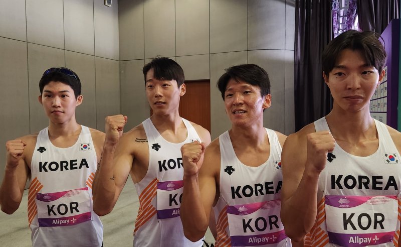 한국 육상, AG 남자 400m 계주 예선 2위로 결선 진출(종합) - 파이낸셜뉴스