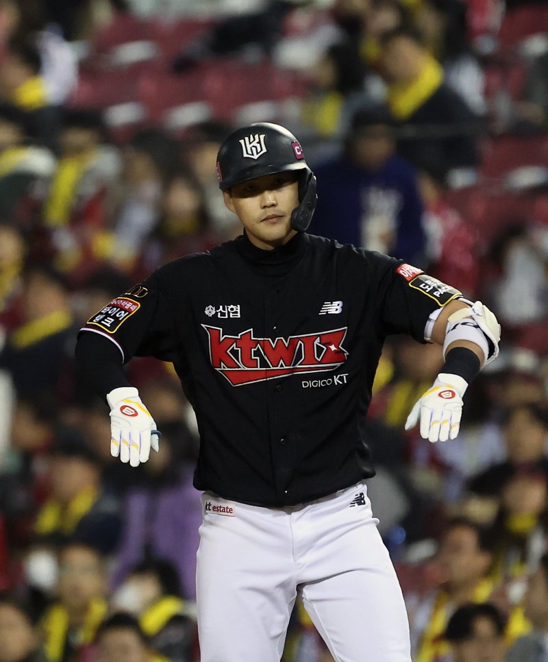 'KS 첫 1번 출격' KT 배정대 "출루와 득점에 집중"[KS] - 파이낸셜뉴스