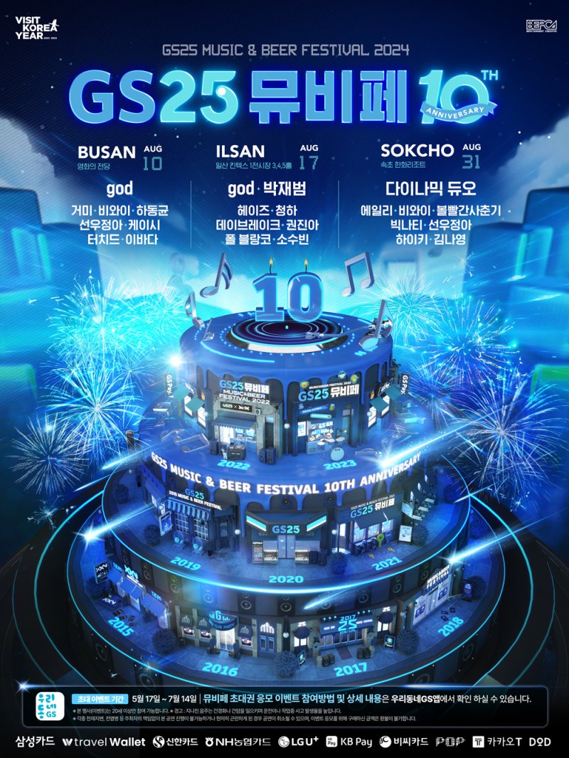 "음악과 맥주 한자리에서" GS25, 8월 '뮤직 앤 비어페스티벌' 개최 - 파이낸셜뉴스