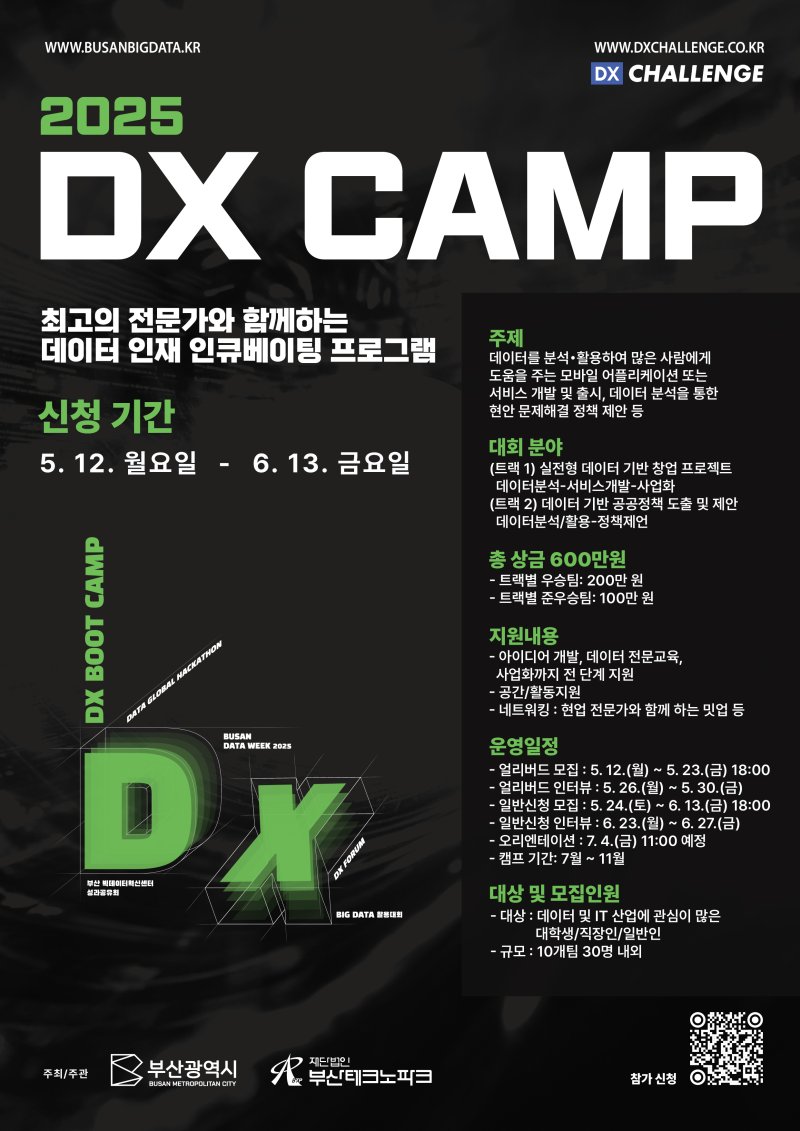 부산TP "DX 캠프, 4기 참가자 모집합니다"…10개팀 규모 - 파이낸셜뉴스