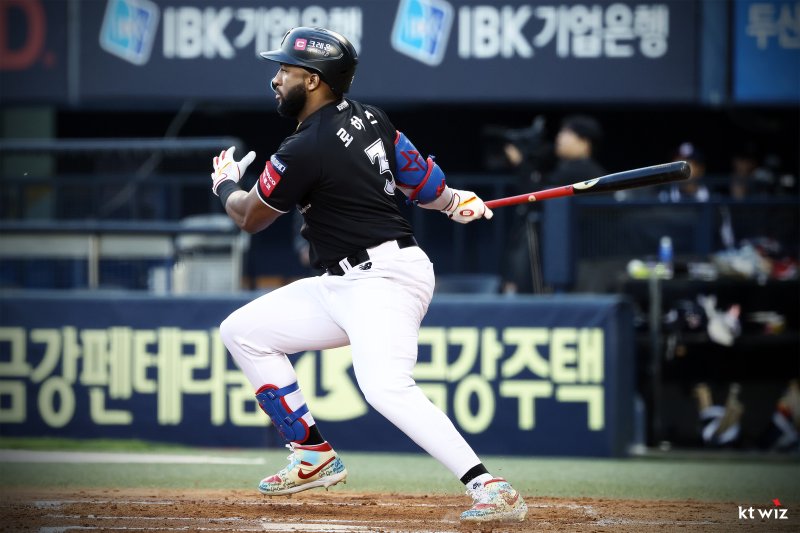 KT 로하스, 통산 174호포로 KBO 외인 최다 홈런 타이 - 파이낸셜뉴스