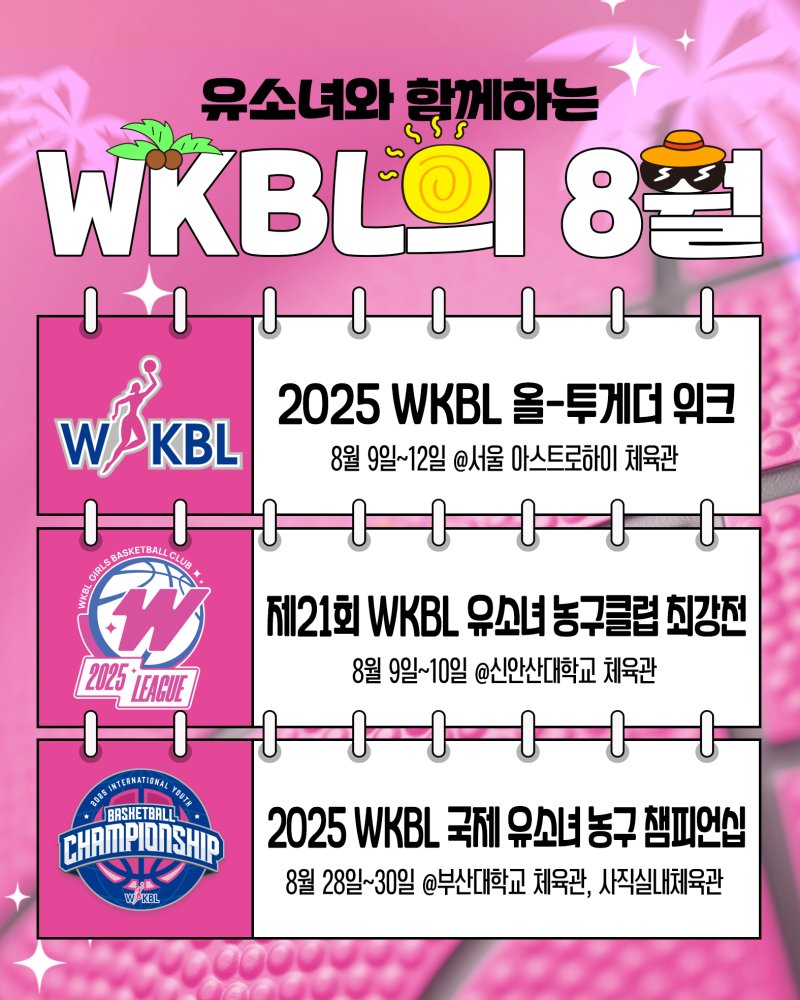 WKBL, '2025 올-투게더 위크' 등 유소녀 위한 행사 개최 - 파이낸셜뉴스